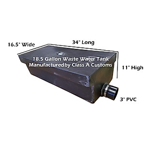 Class A Customs 18.5 Gallon RV Waste Black Water Holding Tank WT-1850
