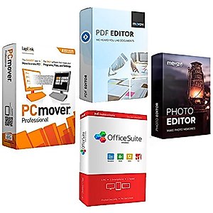Microsoft QWV-00007 Surface Pro 7 12.3" Touch Intel i5-1035G4 8GB/256GB Black Bundle with Type Cover Keyboard + Elite Software Office Suite, Photo Editor, PDF Editor, PCmover +1YR CPS Protection Pack
