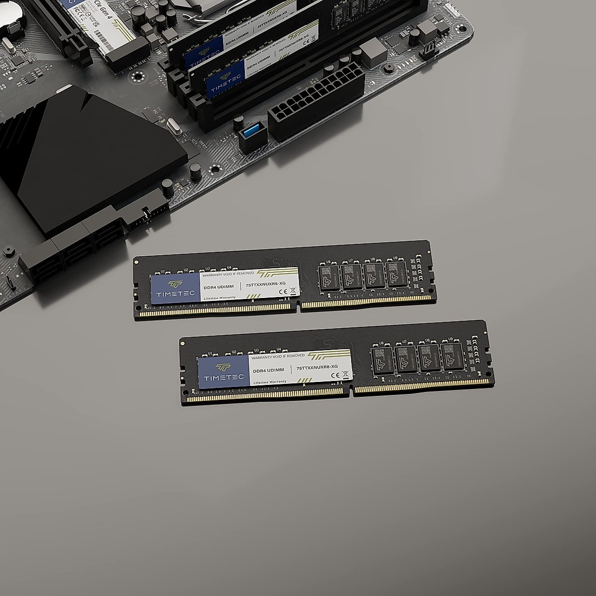 Timetec 16GB KIT(2x8GB) DDR4 2400MHz PC4-19200 Non-ECC Unbuffered 1.2V CL17 1Rx8 Single Rank 288 Pin UDIMM Desktop PC Computer Memory RAM Module Upgrade (16GB KIT(2x8GB))