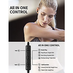 ACAGET USB C Headphones for Galaxy S23 Ultra S22 Plus Type C Earphones Noise Cancelling Wired Headphone Digital DAC HiFi Stereo in Ear Earbuds for Samsung A53 S21 S20 FE Pixel 7 Pro 6A iPad Pro Black