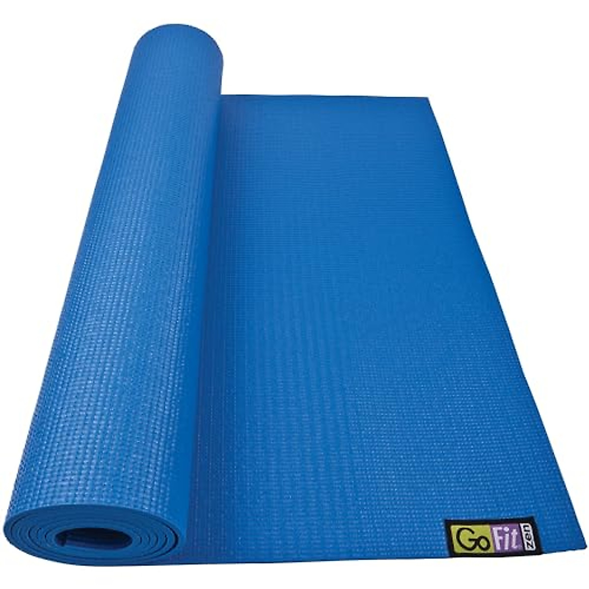 Gofit GFYOGA GF Yoga Mat w/Yoga Position Poster, Blue