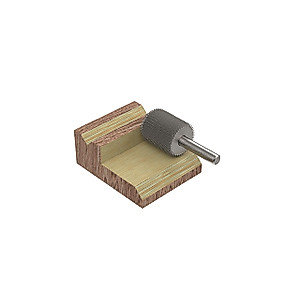 Kutzall Original Cylinder Rotary Burr, 1⁄4" Shaft, Fine - Woodworking Attachment for Bosch, DeWalt, Milwaukee, Makita. Abrasive Tungsten Carbide, 3⁄4" (19mm) Head Dia. X 1" (25.4mm) Length, C-34G