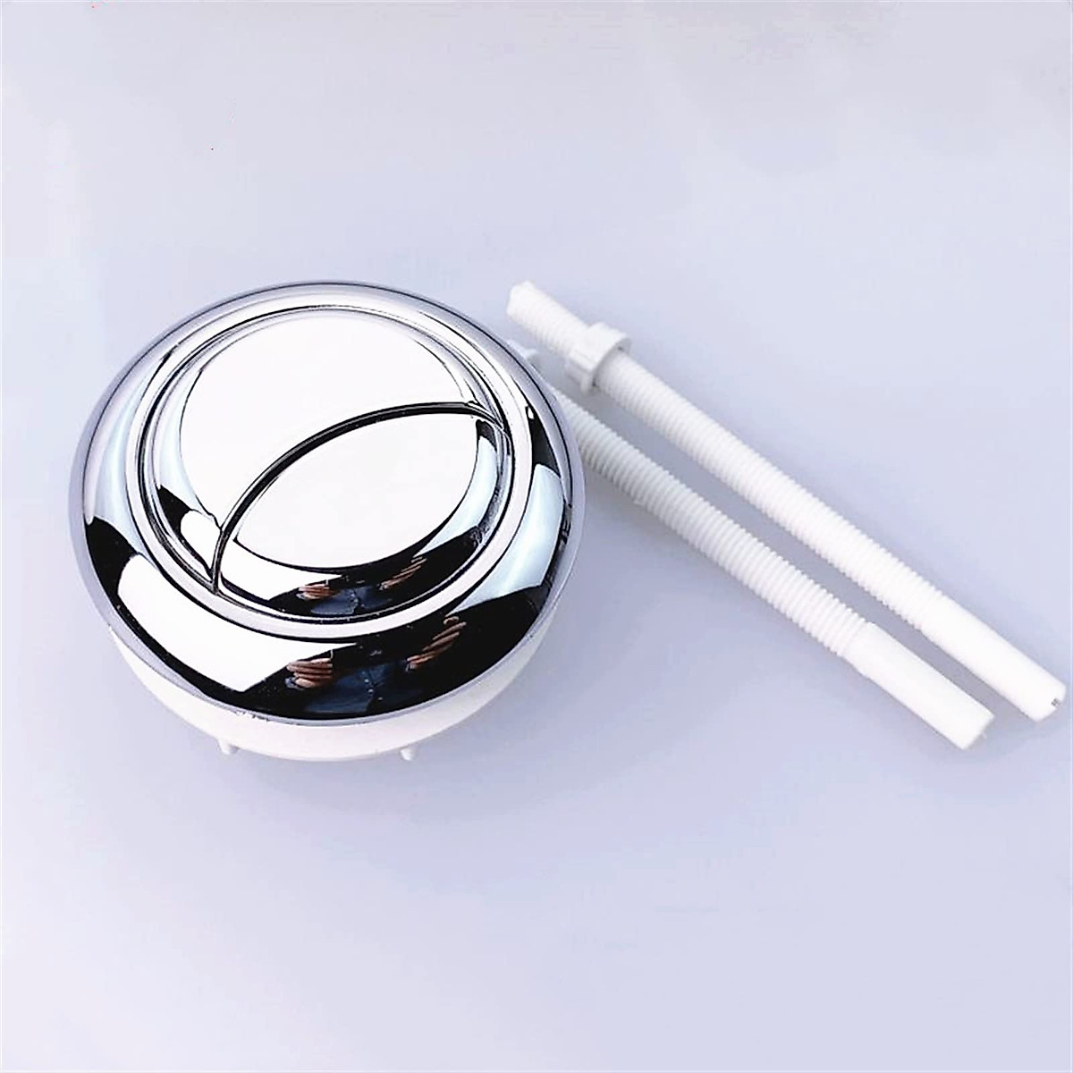 EEASSA Toilet Flush Valves Bathroom Toilet Press Flush Switch Button Closestool Round Big Dual Push Button Toilet Press Flush Switch Button,JO21013 Toilet Tank Button