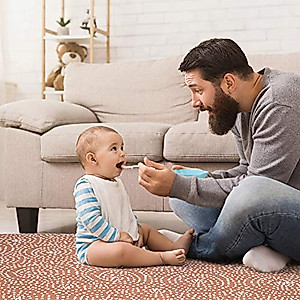 Soft Step Play Mat - Extra Large 4ft x 6ft Non-Toxic Creative Baby Play Mat - Interlocking Foam Tiles for Toddlers and Kids (Circular Dots)