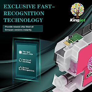 Kingjet Compatible Ink Cartridge Replacement for Brother LC3013 / LC3011 Use with MFC-J487DW MFC-J491DW MFC-J497DW MFC-J690DW MFC-J895DW Inkjet Printers, 6 Pack(2Cyan 2Magenta 2Yellow)