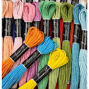 Premium Embroidery Thread Luca-S, 100% Giza cotton, Oeko TEX Certified Stranded Cotton - 137 / DMC 341 / Anchor 117