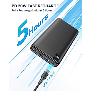A ADDTOP Portable Charger Power Bank 26800mAh - Phone Charger 22.5W Fast Charging, 4 USB Outputs PD 3.0 USB C External Charger Battery Pack for Cell Phone Compatible with iPhone iPad Galaxy Android