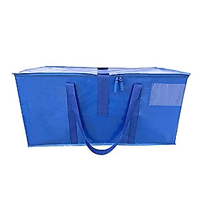 Extra Large Storage Bags with Zipper for Clothes, Toys, Blankets, Moving, Comforters, Dorm Storage, Closet Organization - Space Saving Bags, Reusable (Set of 6)