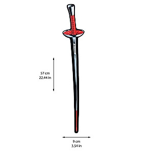 Liontouch - Sports Fencing Foil, Red | for Boys & Girls Aged 3+ Years | Foam Toy for Kids in Realistic Design | Safe and Playful Introduction & Practice Weapon for Young Fencers & Children