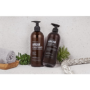 Mosaic Argan Oil Shampoo and Conditioner Set for Hair Growth, For Thinning Hair and Hair Loss Treatments for Women & Men, Hair Thickening Products for Women & Men, Paraben & Sulfate Free Shampoo 20.2 FL Oz Each