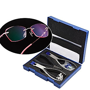 FAMKIT Glasses Pliers Kit Professional Eyeglass Repair Set Rimless Disassembly Glasses Frames Optical Tools Set