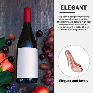 Work Desk Decor Wine Bottle Holder Decorative Wine Rack High Heel Rack Living Room Bottle Holder Bottle Rack Desktop Resin Craft Home Decoration Ornaments Stiletto Wine Holder Resin Crafts