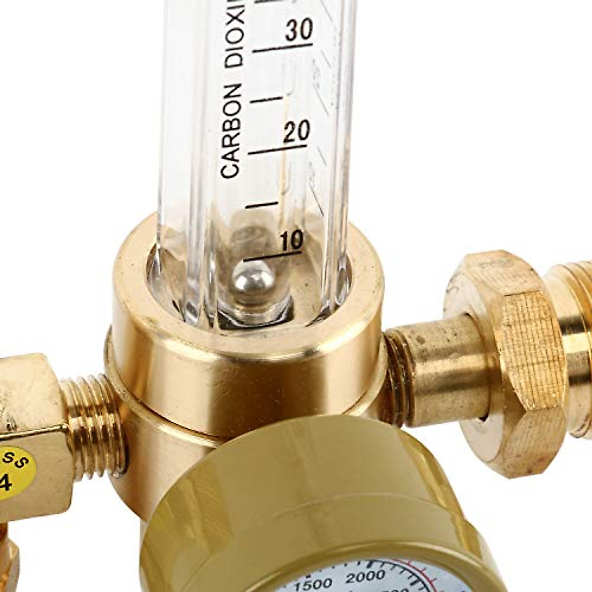 YaeTek Argon CO2 Mig Tig Flow meter 10-60 CFH Welding Weld Regulator Gauge Gas Welder CGA-580 With 80'' (6.6FT) Hose