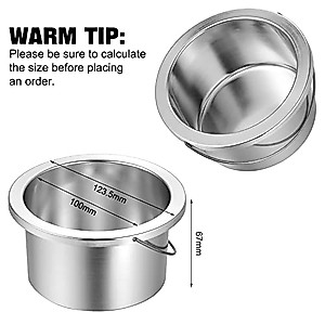 Wax Pot Wax Warmer Replacement Tin Inner Pot Portable Hair Removal Waxing Bowl for 500 ml Hair Remover Machine