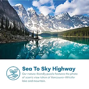 Enovoe Puzzles for Adults 1000 Pieces - Featuring Moraine Lake Alberta - Challenging and Educational Masterpieces Puzzle for Kids - Large, 27x 20 inches - Jigsaw Puzzles 1000 Pieces for Adults