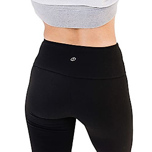 Spalding Women's High-Waisted Cotton Leggings | Comfortable Yoga Pants | Black | 1X