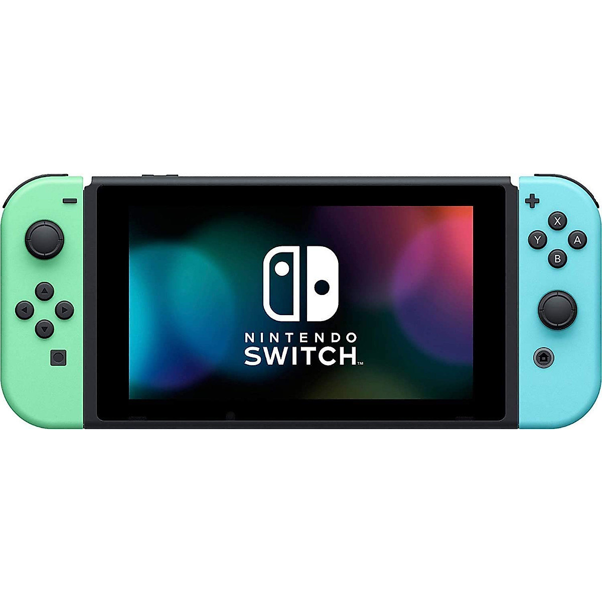 Newest Nintendo Switch Animal Crossing: New Horizons Edition 32GB Console - Pastel Green Blue Joy-Con - 6.2" Touchscreen Display, WiFi, Bluetooth + Hubxcel HDMI Accessories Holiday Bundle (Renewed)