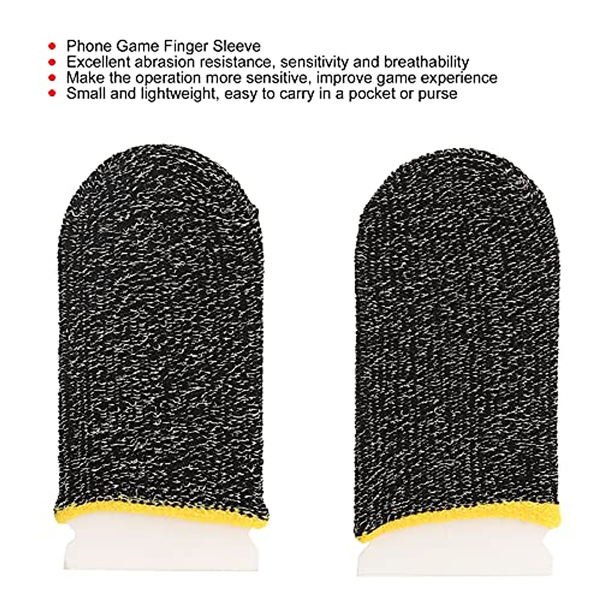 SALUTUY Game Control Sleeves, Comfortable Lightweight and Portable Game Finger Sleeves Wear-Resistant and Breathable for Mobile Game for Family