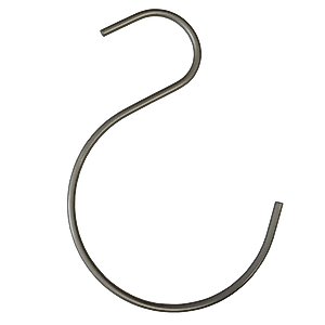 NAHANCO SHKLGBC Jeans Hooks - 7" Satin Chrome - 12 Count