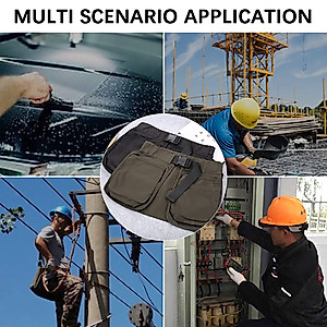 BETYMAO Work Apron with 6 Pockets Adjustable Dog Trainer Apron Dog Trainer Clothing Waitress Apron Hair Stylist Apron Garden Apron Black