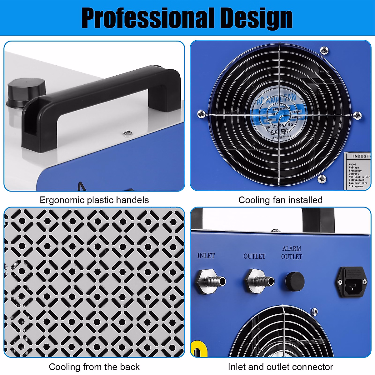 SXYCMY CW-5000 Industrial Water Chiller 7L 1.14HP 2.64gpm Water Cooling System for 40W 50W 60W 70W 80W 90W 100W CO2 Laser Engraving & Cutting Machines,Cools 3868 BTU/Hour