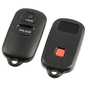 Key Fob Keyless Entry Remote Shell Case & Pad fits Toyota 1999-2001 Camry / 2003-2008 Corolla / 1998-2003 Sienna / 1999-2003 Solara