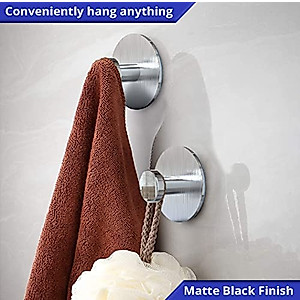 Hook for Kitchen Bedroom Bathroom ,Sticky Hooks,Bath Wall Hooks for Hanging, Adhesive Towel Hook Stainless Steel Adhesive Wall Hooks,Can Hang Clothes,Kitchenware,Hat,4-Packs