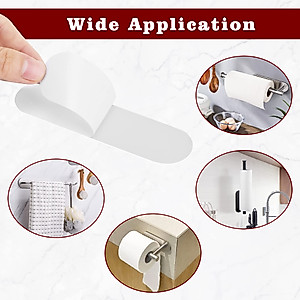 ChengFu Self Adhesive Strips, Replacement Adhesive Strips Compatible with Self Adhesive Paper Towel Holder, Paper Towel Holder Under Cabinet, 5.7 x 1.6 Inch (2 Pack)