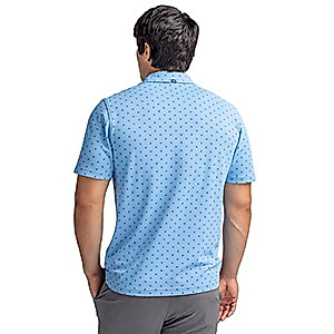 Cutter & Buck Virtue Eco Pique Tile Print Recycled Mens Polo, Atlas, XXXL
