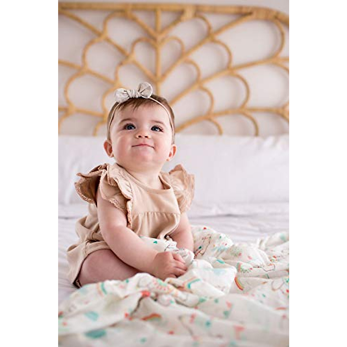 Loulou Lollipop Soft Baby Swaddle Blanket Muslin Wrap Receiving Blanket for Newborn to Toddler Girl and Boy, Large 47” by 47” - Llama…