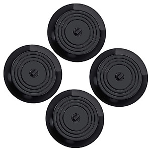 Gadpiparty 4 Pcs Silicone Bathtub Plug Sink Drain Stopper Floor Drain Cover Pink Cauldron Mug Bathtub Drain Stoppers Kitchen Drain Covers Bathtub Silicone Drain Plug Black