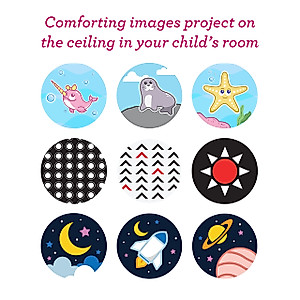 Project Nursery 5-in-1 Sound Soother - Bluetooth Speaker, Sound Soother, Projector, Nightlight and Sleep Timer for Babies, Toddlers and Kids