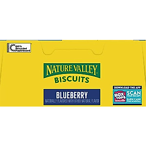 Nature Valley Blueberry Biscuits, Made With Whole Grain, 5 ct, 8.85 OZ