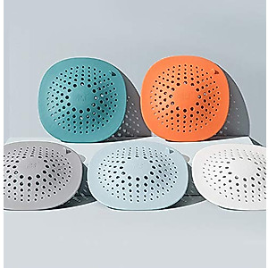 Drain Hair Catcher Silicone Shower Drain Hair Hrap Drain Stopper Cover for Bathroom Bathtub and Kitchen, Rubber Sink Strainer Silicone Filter Home Drain Cover (10 Pack)