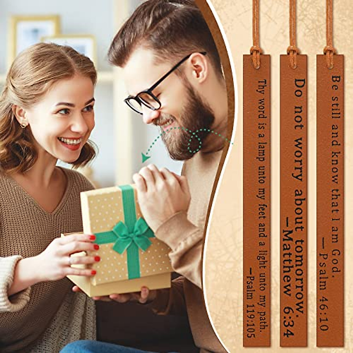 20 Pcs Leather Christian Bookmarks with Tassels Inspirational Bible Bookmarks Scripture Leather Bookmark Bible Verse Religious Bookmarks for Men Women Book Reading Bookworm Book Lovers Readers Gifts