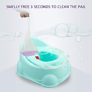 Potty Liners Disposable, Travel Potty Chair Liners with Drawstring Universal Training Toilet Seat Potty Bags Cleaning Bag for Kids Toddlers …