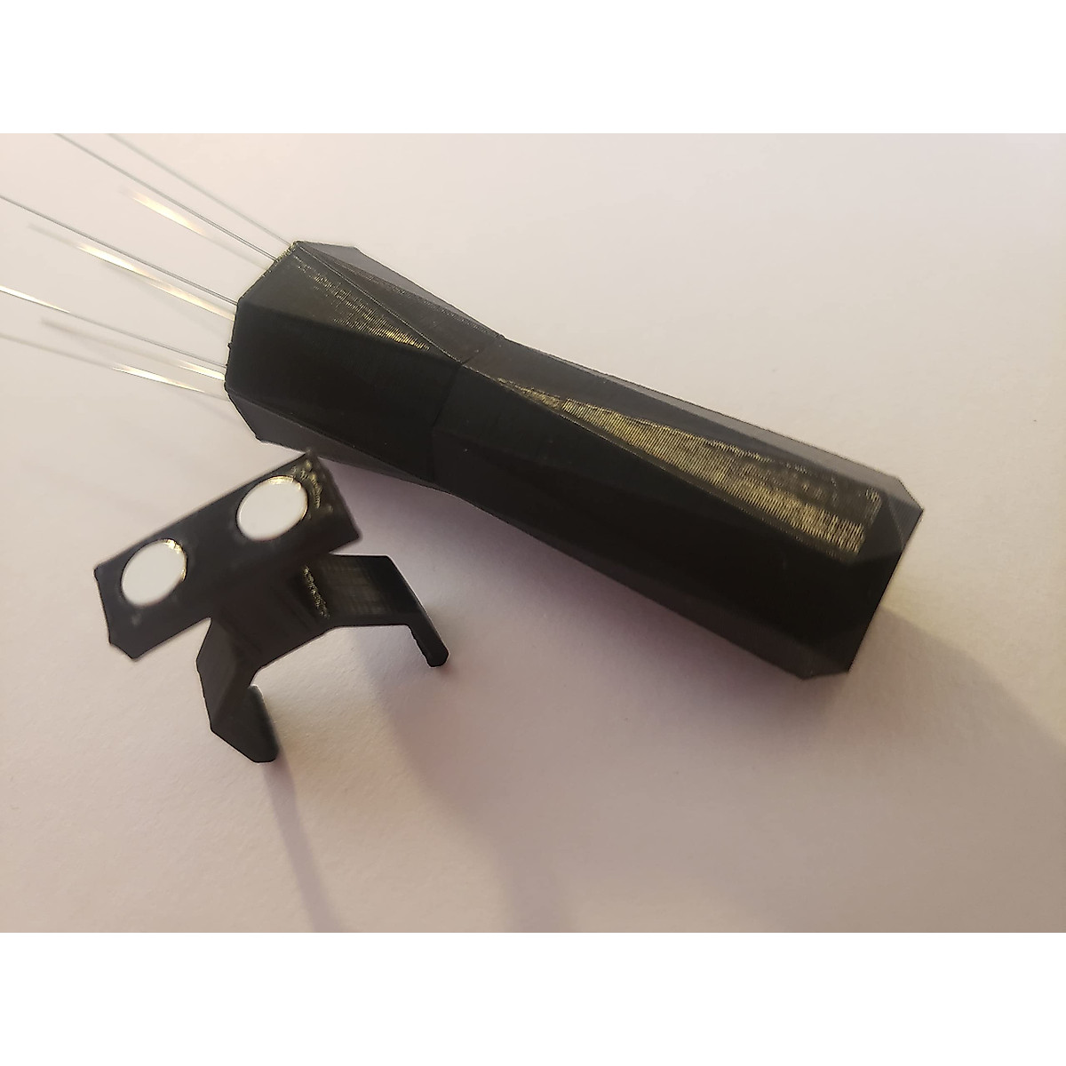 AppaMakes Coffee Stirrer WDT Tool with Magnetic Holder, Black, 0.77 inch x 0.77 inch x 4.3 inch, (JK913)