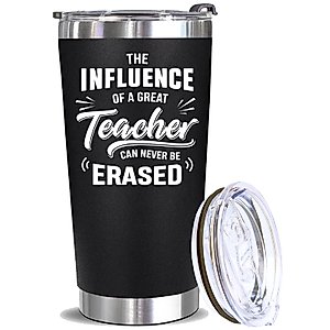 WECACYD Teacher Appreciation Gifts - Teacher Christmas Gifts, Teacher Birthday Gifts - Cute Idea for Birthday, Appreciation Week, Christmas, Valentines Day - 20oz Teacher Cup Tumbler