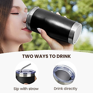 MEWAY 20oz Tumbler 4 Pack Double Wall Vacuum Insulated Travel Mug Bulk, Mix Color Stainless Steel Tumblers with Lid and Straw, Durable Powder Coated Coffee Cups for Cold & Hot Drinks（Mix Color, 4