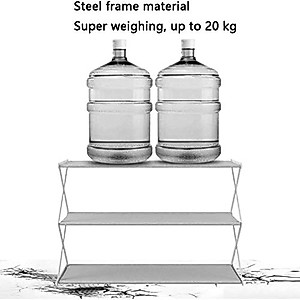 DINGZZ Simple Folding Shoe Shelf in Living Room, Space-Saving Multi-Layer Large-Capacity Dormitory