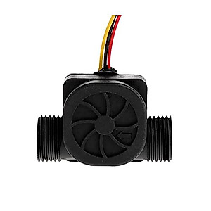 Digital Flow Meter Totalizer Flow Measurement with Nylon Water Flow Sensor G1/2 Turbine Flowmeter