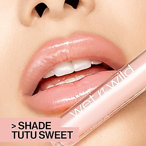 wet n wild MegaSlicks Lip Gloss, Ultra-Glossy, Vitamin-E Enriched, Ultra-Gloss High Shine Moisturizing, Cruelty-Free & Vegan - Strawberry Ice