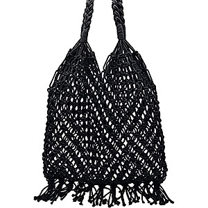 Lytosmoo Straw Beach Tote for Women Summer Beach Bag Woven Tote Bag Handbags