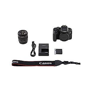 Canon EOS 800D Digital SLR with 18-55 is STM Lens Black (International Model No Warranty)