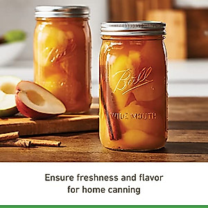 Ball Wide Mouth Quart (32 oz.) Mason Jars with Lids and Bands