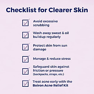 Boiron Acne Relief Kit for Blackheads, Oily Skins, Whiteheads on The Face and Body - 3 Count (240 Pellets)