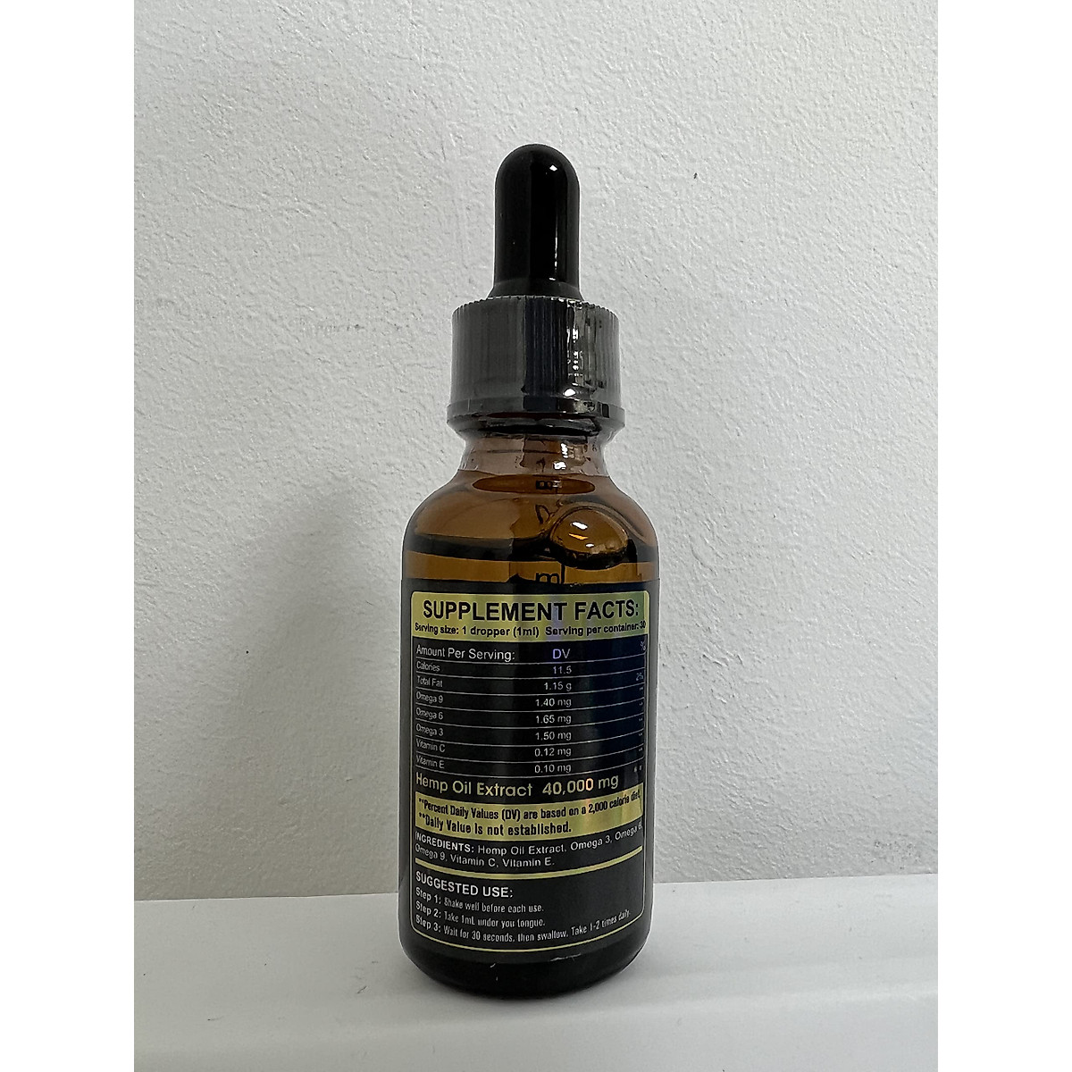 (3 Pack) Organic Hemp Oil - 100% Natural Hemp Oil Extract, Relaxation, Immune Support, Rich in Omega 3, 6, 9 Fatty Acids, Vegan - 30mL