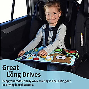 PUTSKA Busy Board for Toddlers 2-4, Toddler Sensory Toys for Toddlers 1-3, Montessori Busy Book for Toddlers 1-3, Airplane Travel Essentials Kids, Quiet Book, Educational Toys for 2 Year Old