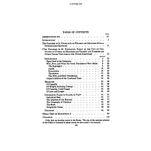 EPIPHANIUS' TREATISE ON WEIGHTS AND MEASURES, THE SYRIAC VERSION. STUDIES IN ANCIENT ORIENTAL CIVILIZATION NO. 11 [LARGER PRINT. ReImaged Loose Leaf Facsimile Edition.]