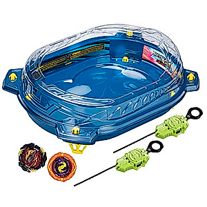 Beyblade Burst QuadStrike Thunder Edge Battle Set, Battle Game Set with Beystadium, 2 Spinning Top Toys, and 2 Launchers for Ages 8 and Up